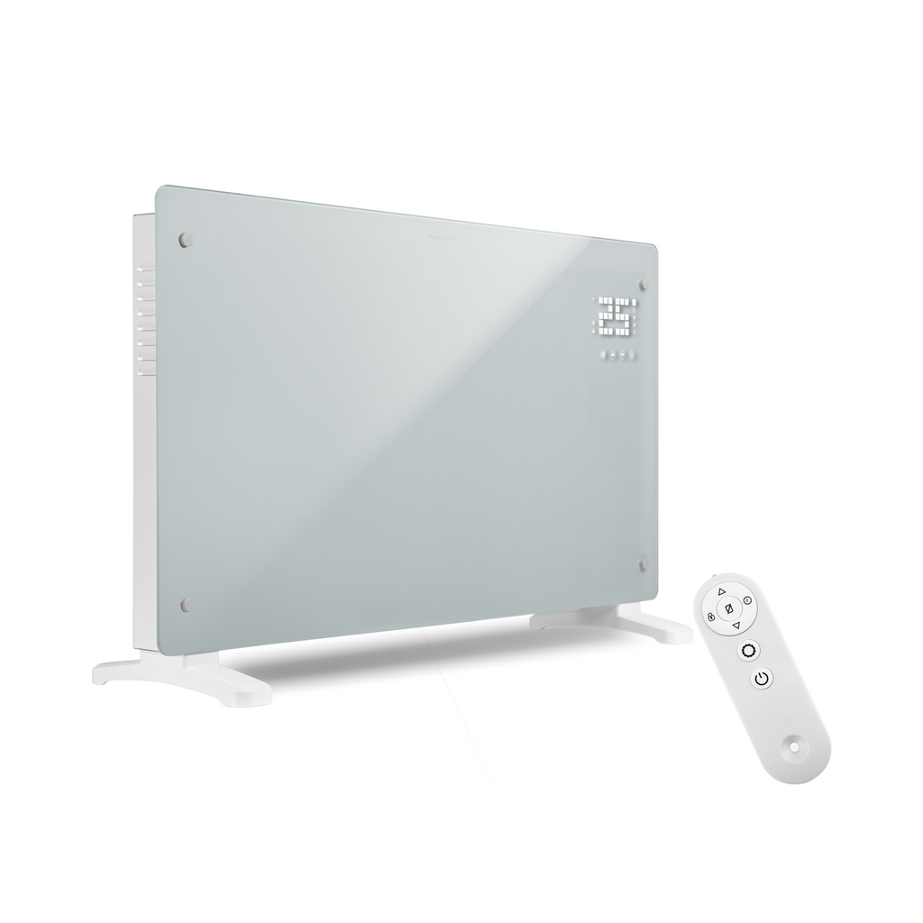 Devola Designer 2.5kW Smart Glass Panel Heater with Timer White - DVPW ...