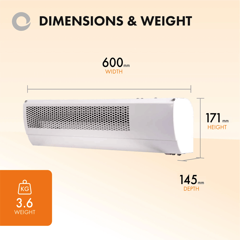Devola 3kW Air Curtain - DVSH3000WH – Devola.co.uk